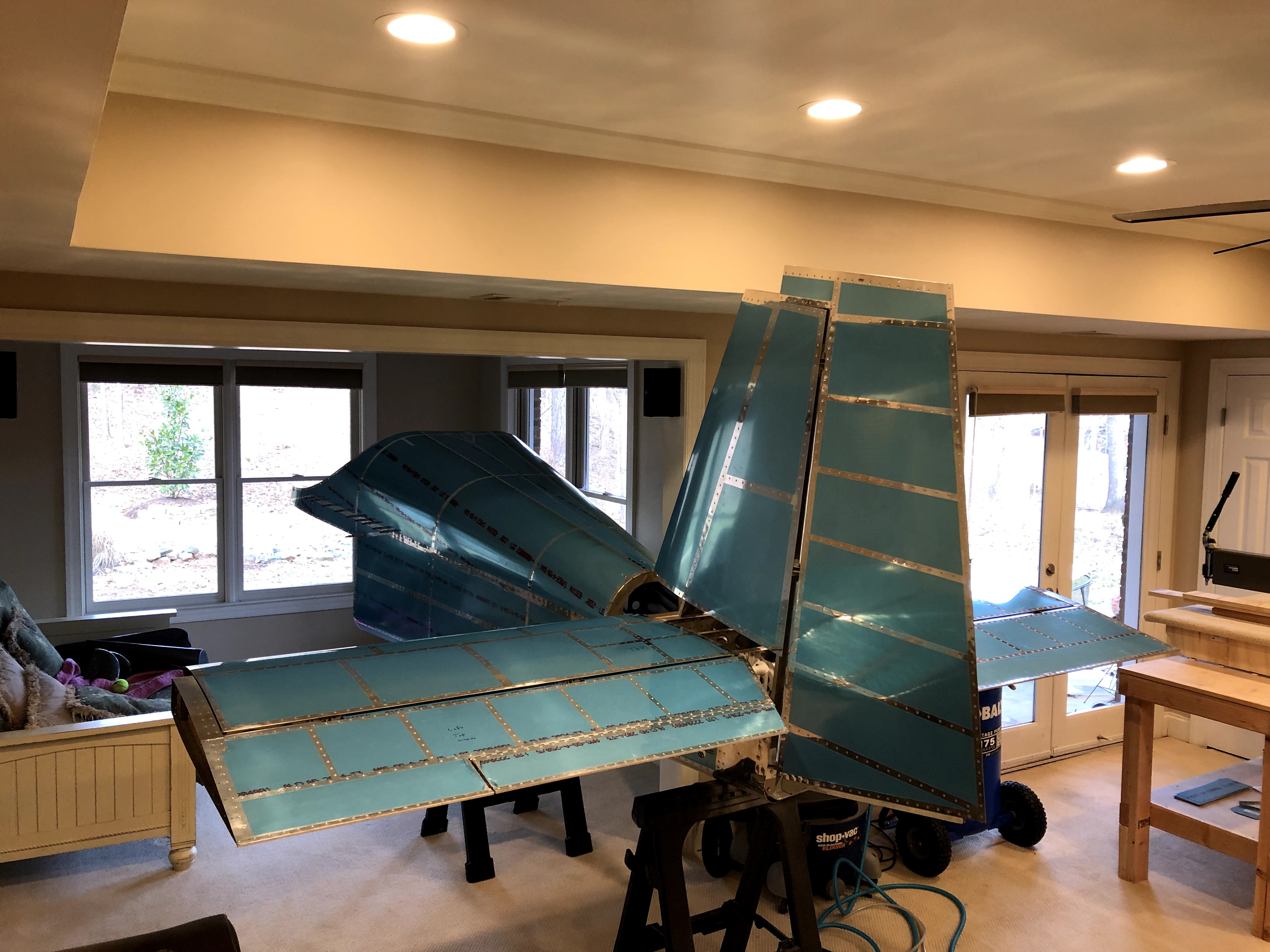 Attached elevators and checked rudder clearance – Ron's RV-14A Build Log