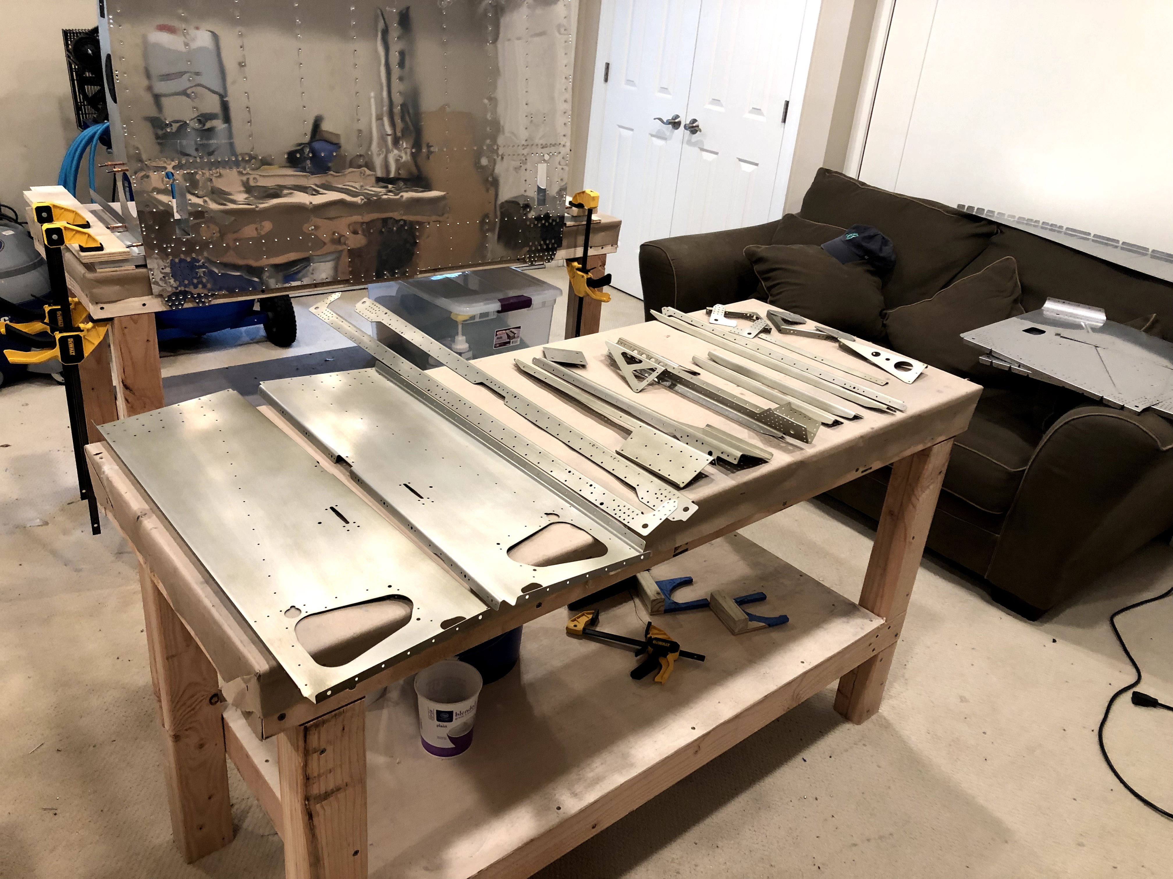 Primed the Firewall parts and started assembly – Ron's RV-14A Build Log
