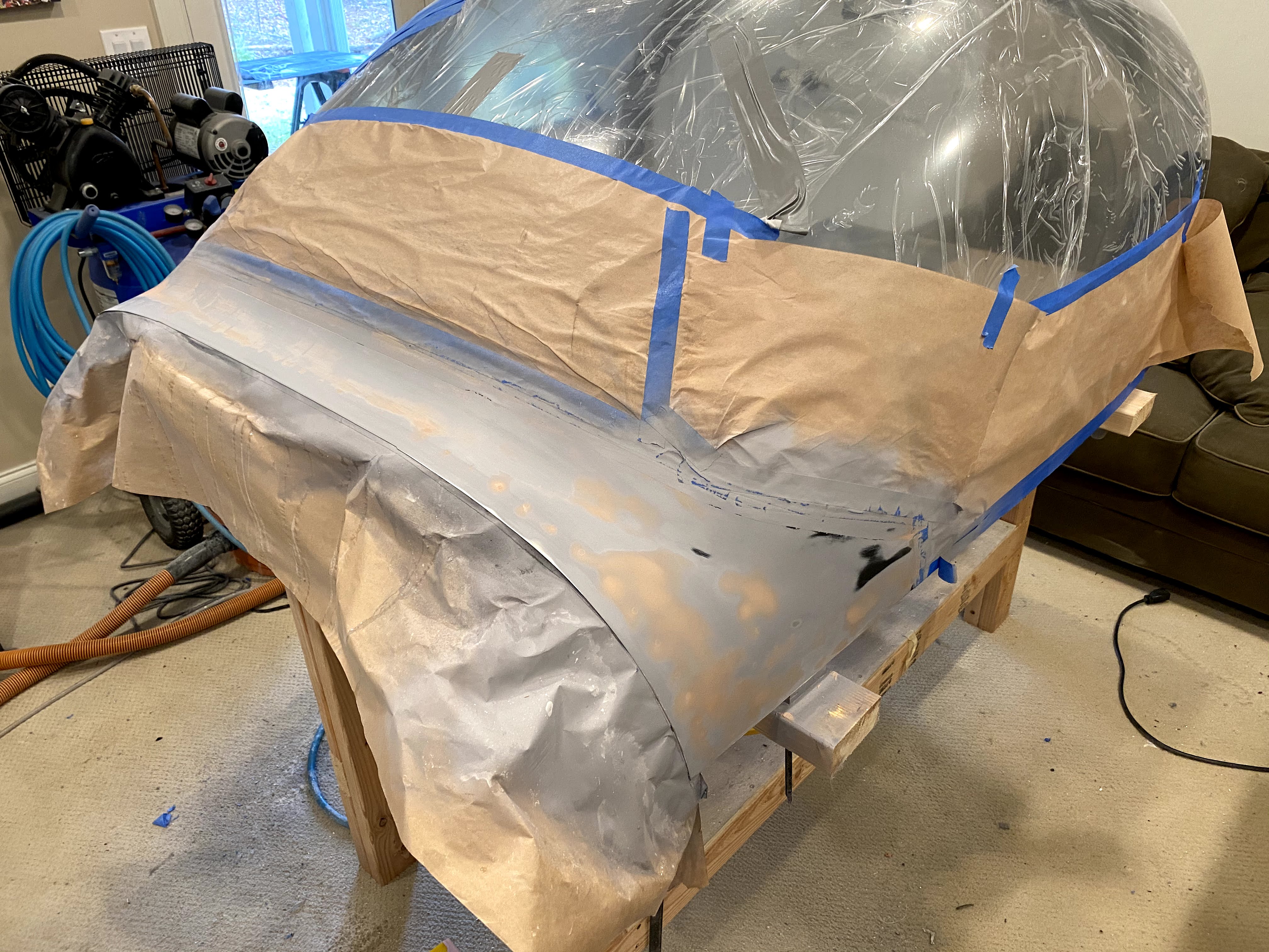 Completed the canopy fairing – Ron's RV-14A Build Log
