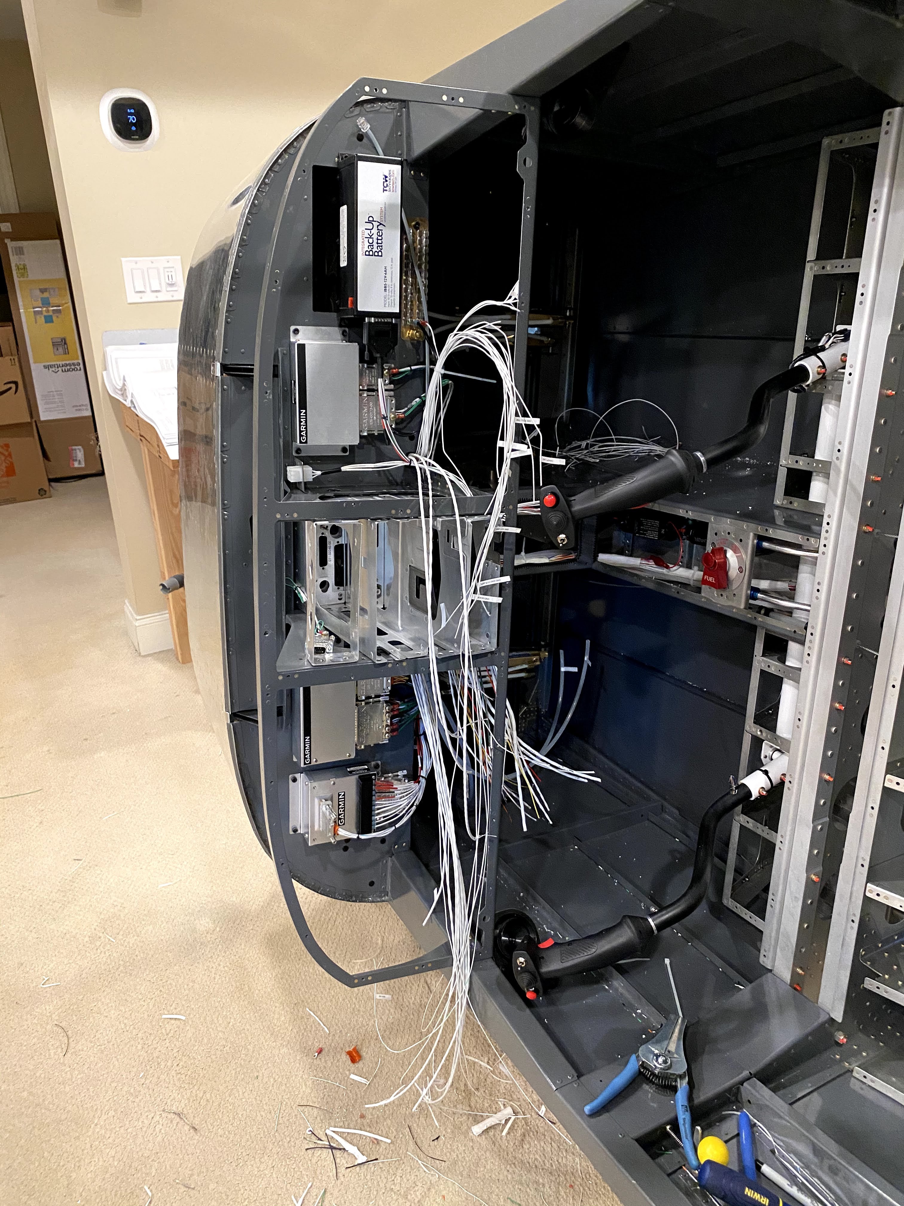 Finished wiring the GEA 24, GAD 29, and GAD 25 – Ron's RV-14A Build Log